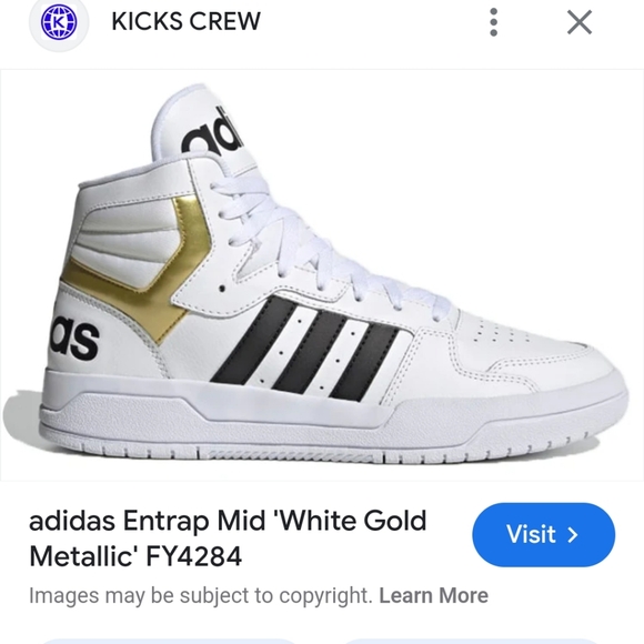 adidas | Shoes | Adidas Entrap Mid Mens Shoes White And Black W Gold ...